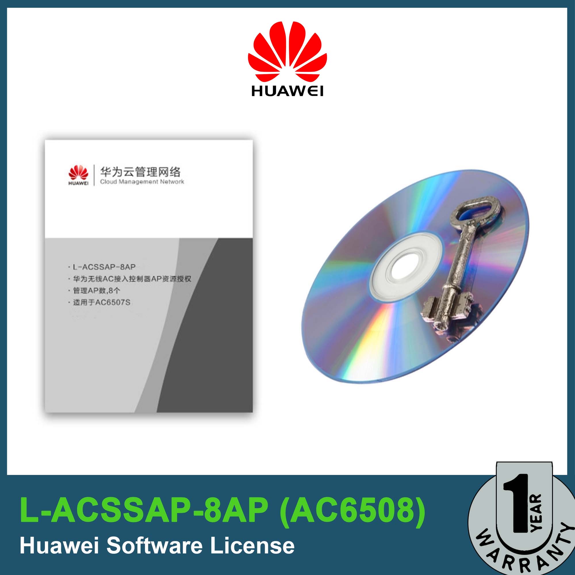 L-ACSSAP-8AP | Applicable to AC6508|Huawei Software|Access Controller AP Resource License 8 AP ...