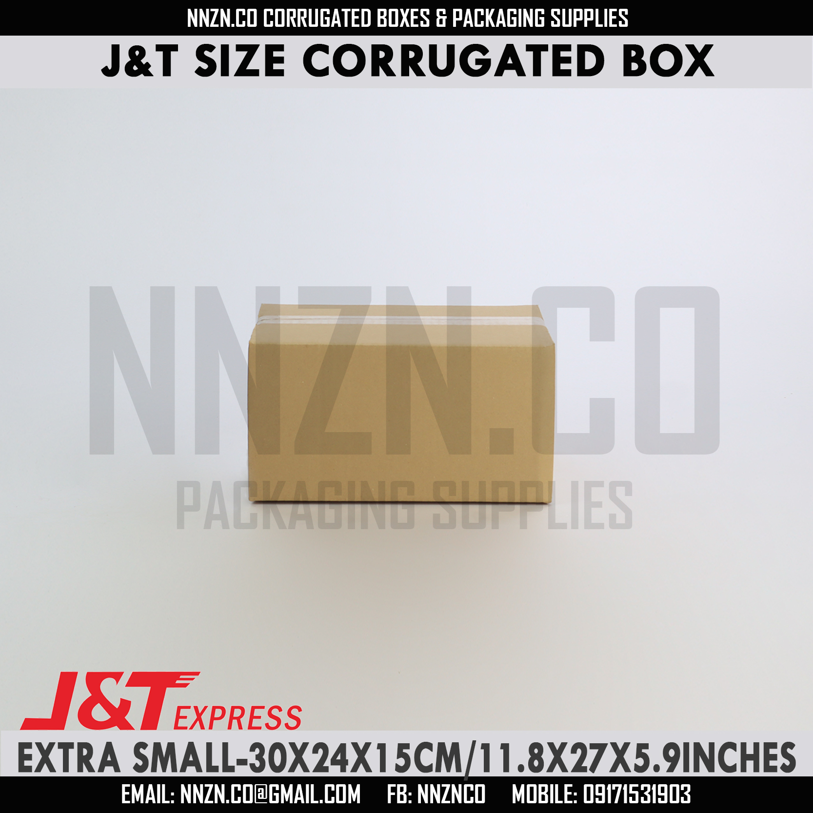NNZN Corrugated Box J&T Size JNT Size Corrugated Shipping Kraft Box ...