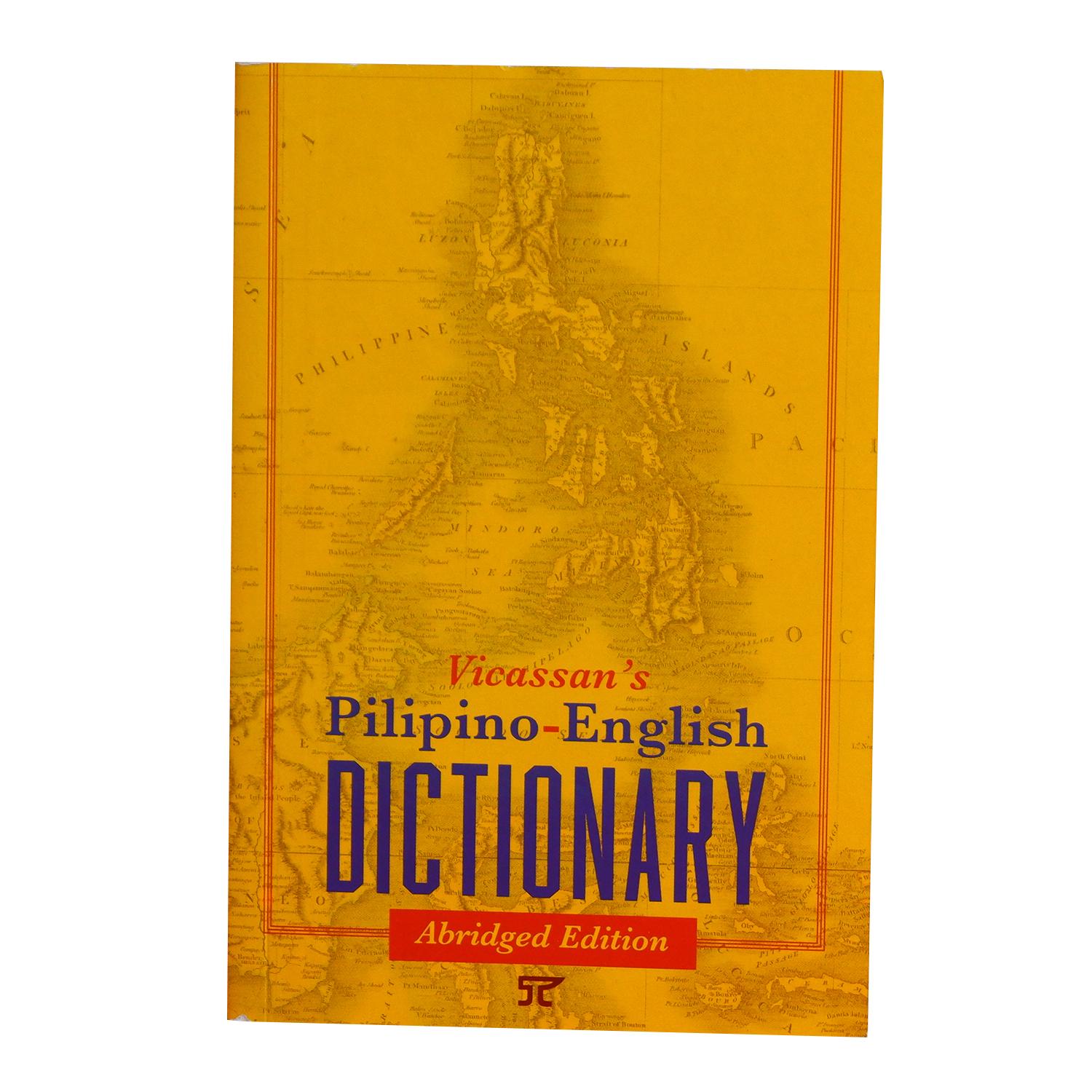 Abridged Vicassan’s Pilipino-English Dictionary by Araceli Santos ...