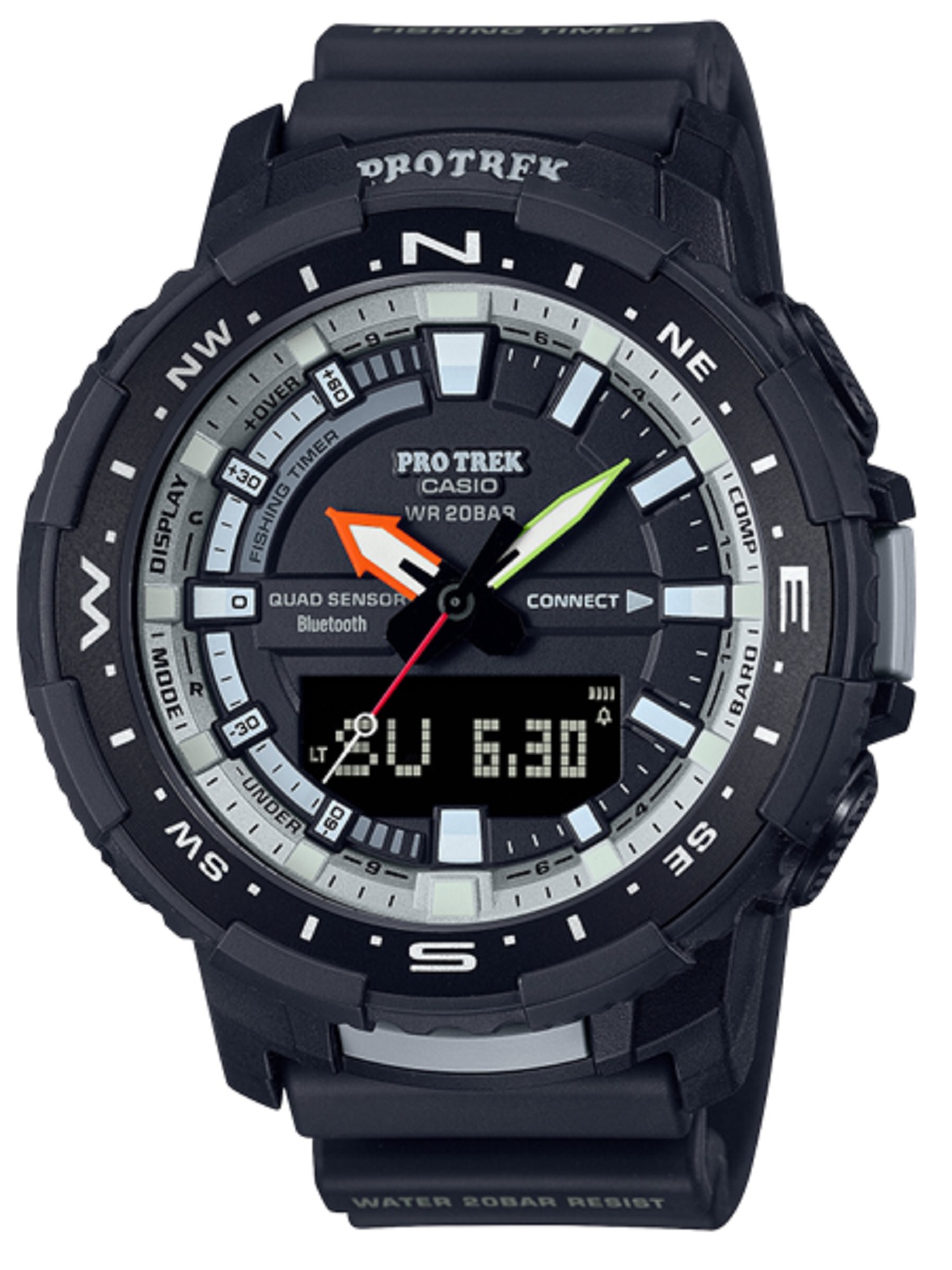Casio Pro Trek Bluetooth Digital Analog Smart Watch PRT-B70-1DR For Men ...