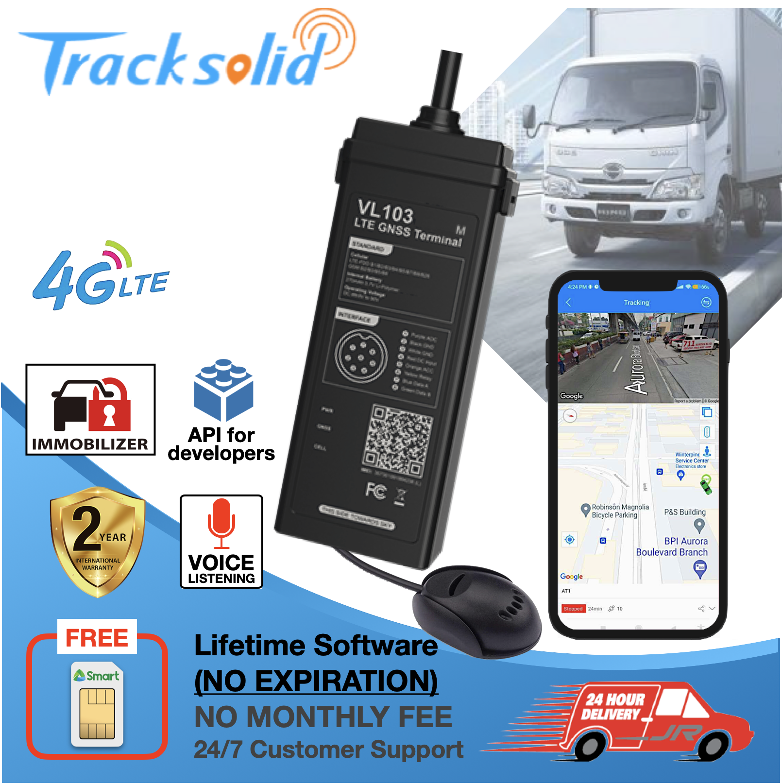 Jimi IoT VL103 4G GPS Tracking Device Tracker Locator (COMMERCIAL USE ...