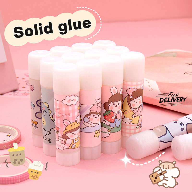 Cartoon PVA Solid Glue Students High-Viscosity Glue Stick School ...
