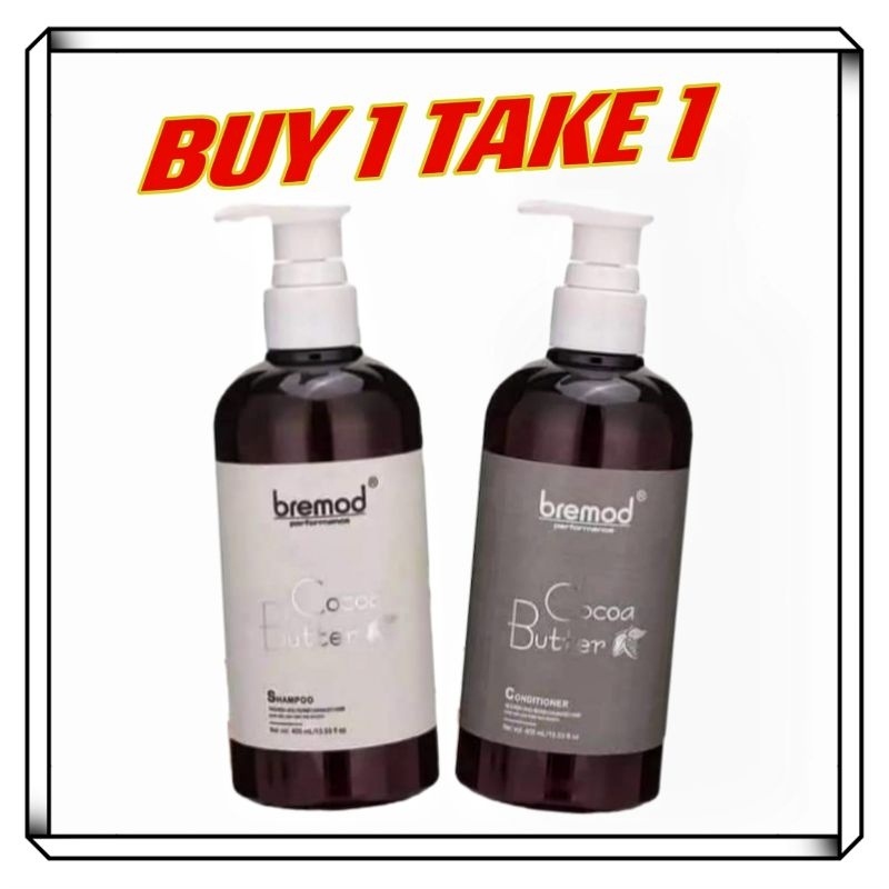 BUY 1 TAKE 1 Bremod Premium Cocoa Butter Hair Shampoo and Conditioner ...