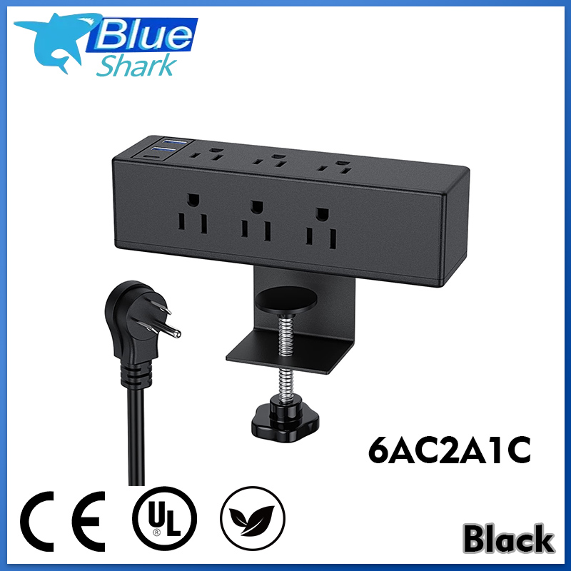 Desk Clamp Power Strip Table Outlet Socket usb socket power outlet ...