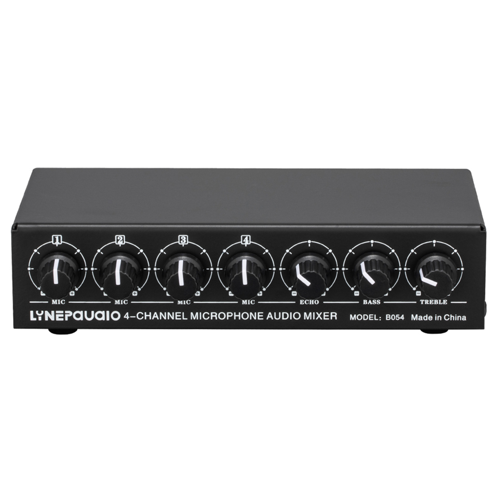 4-Channel Microphone Mixer Support Stereo Output Mini Audio Mixer with ...