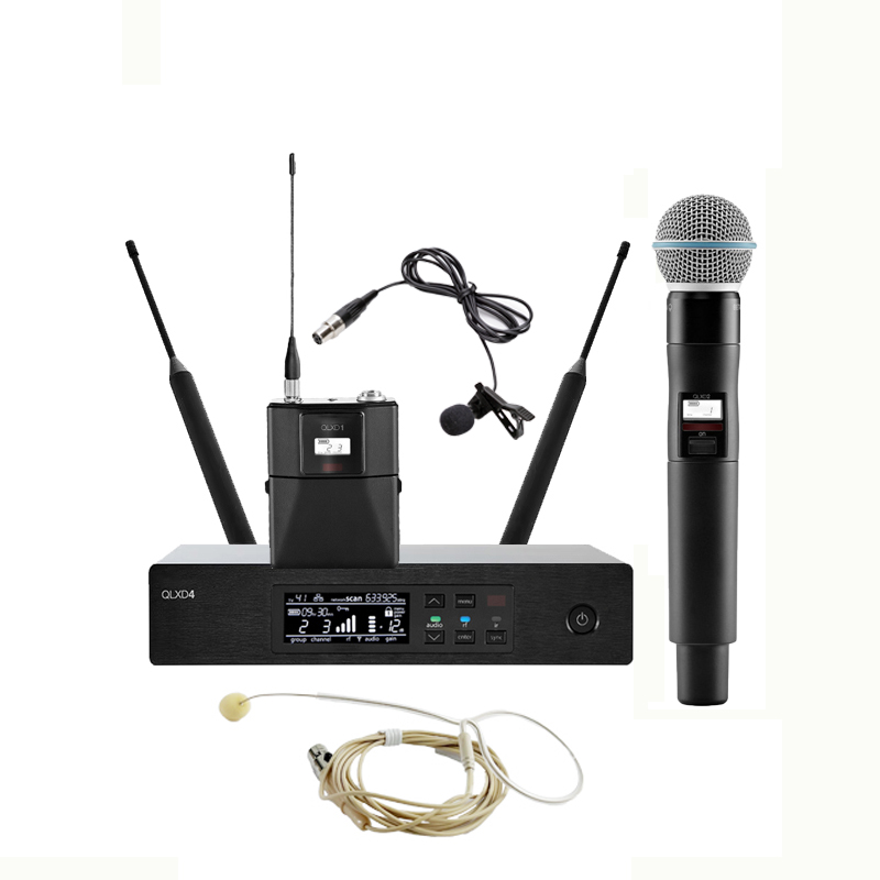 QLXD set stage performance home KTV UHF voice professional wireless ...