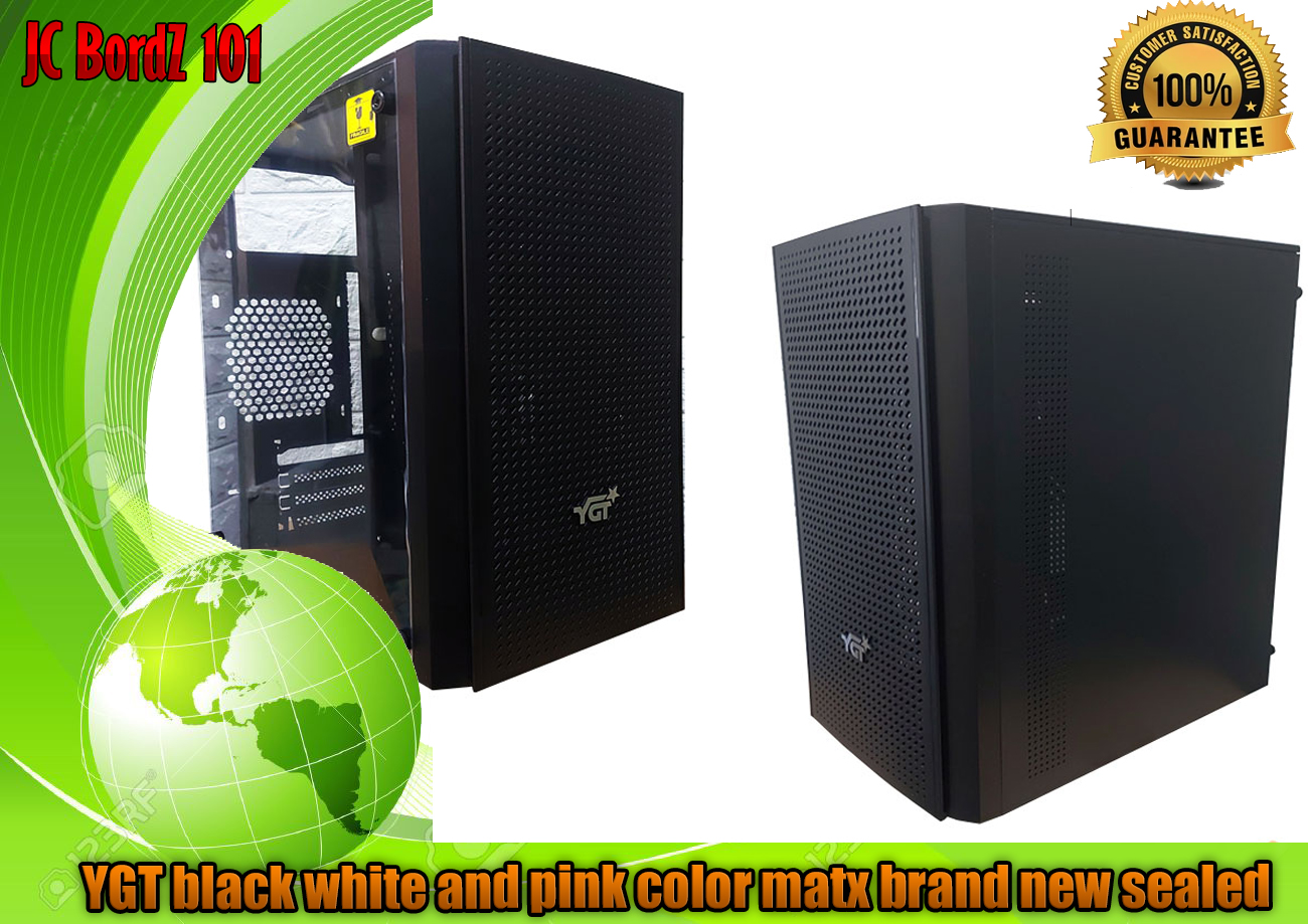 M2 tempered glass case YGT black white and pink color matx brand new ...