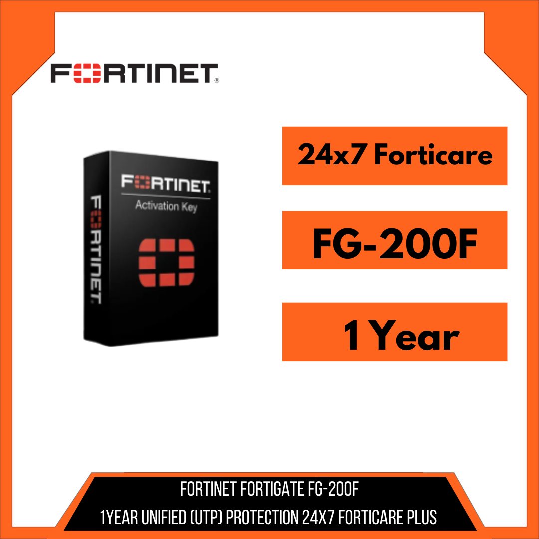 Fortinet FortiGate FG-200F FC-10-F200F-950-02-12 1Year Unified (UTM ...