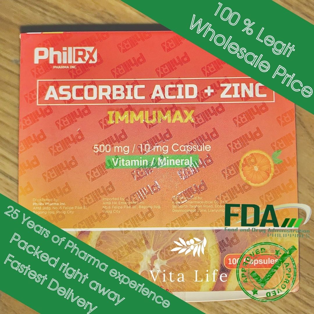 Strong Immune System Ascorbic Acid Vitamin C + Zinc by 100 capsules ...