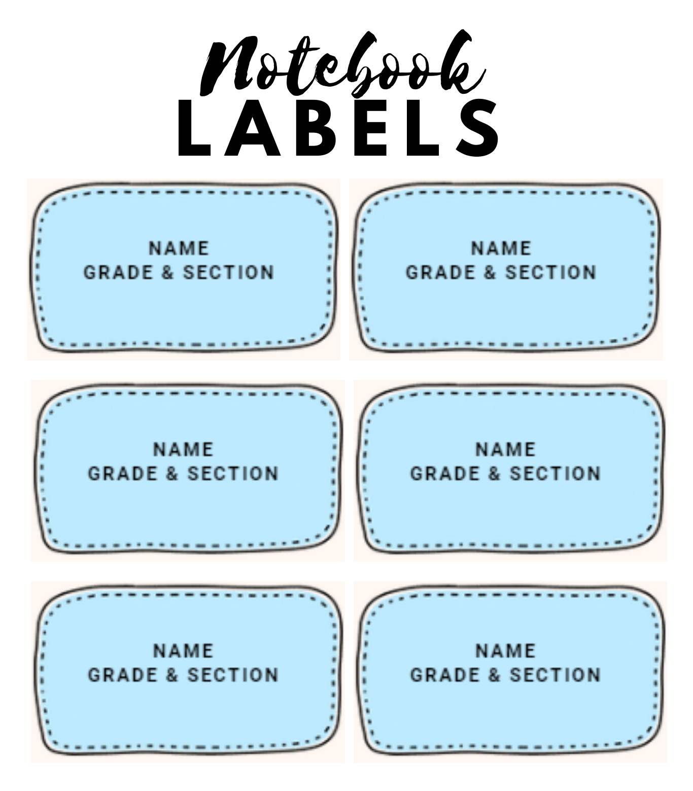 CUSTOMIZED NOTEBOOK LABELS STICKERS | Lazada PH
