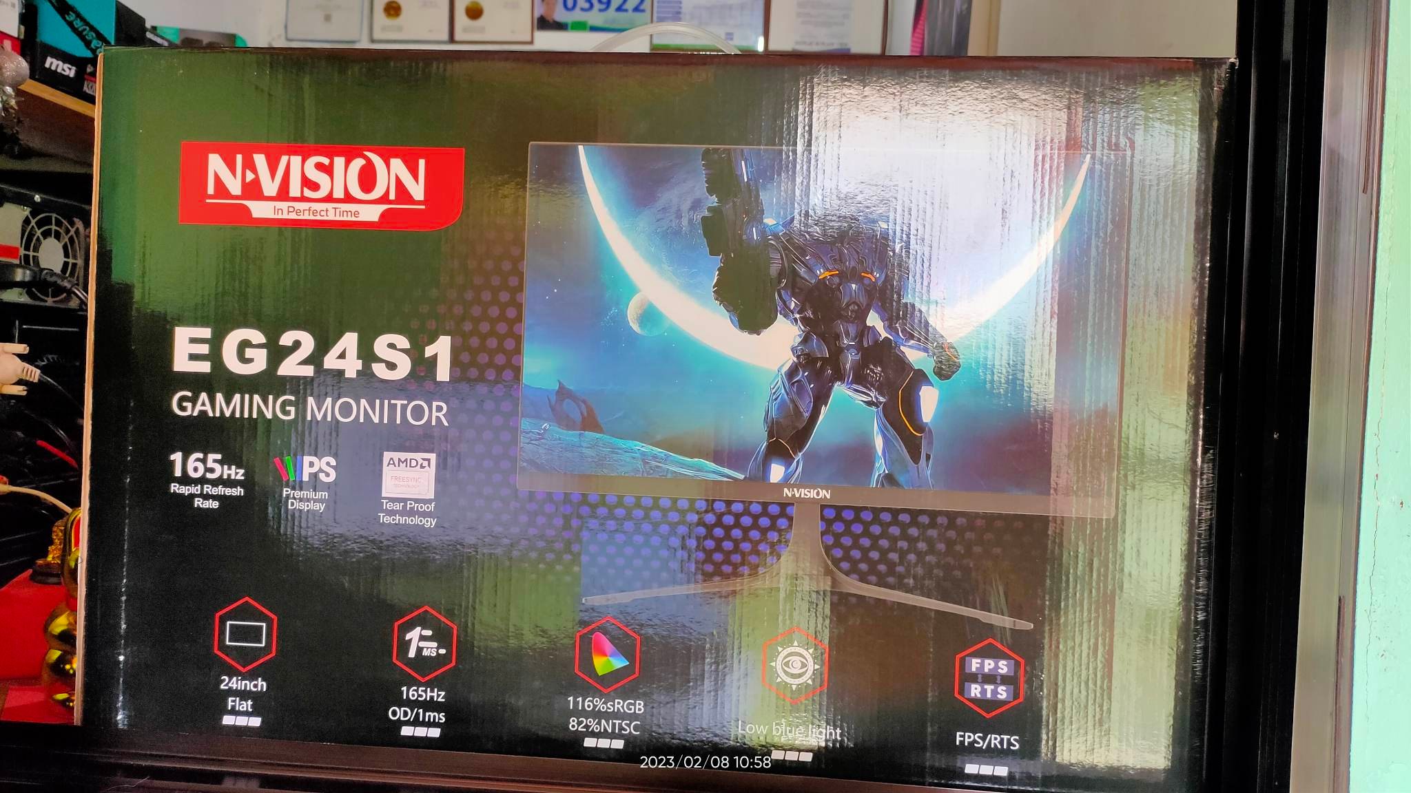 Nvision EG24S1 23.8 Inch 165Hz Flat IPS Panel Gaming Monitor | Lazada PH