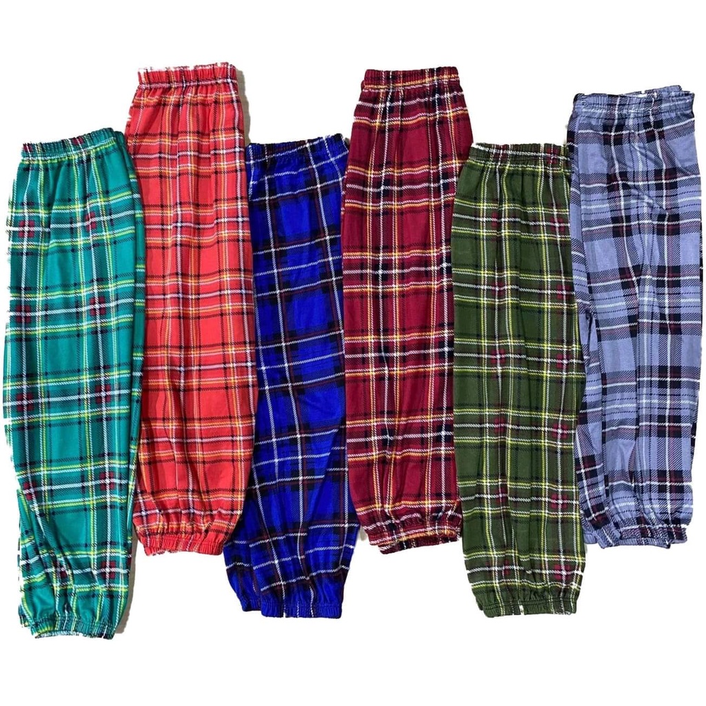 kids unisex checkered jogger pants kids [Dookie Shop] Maganda Tela High ...