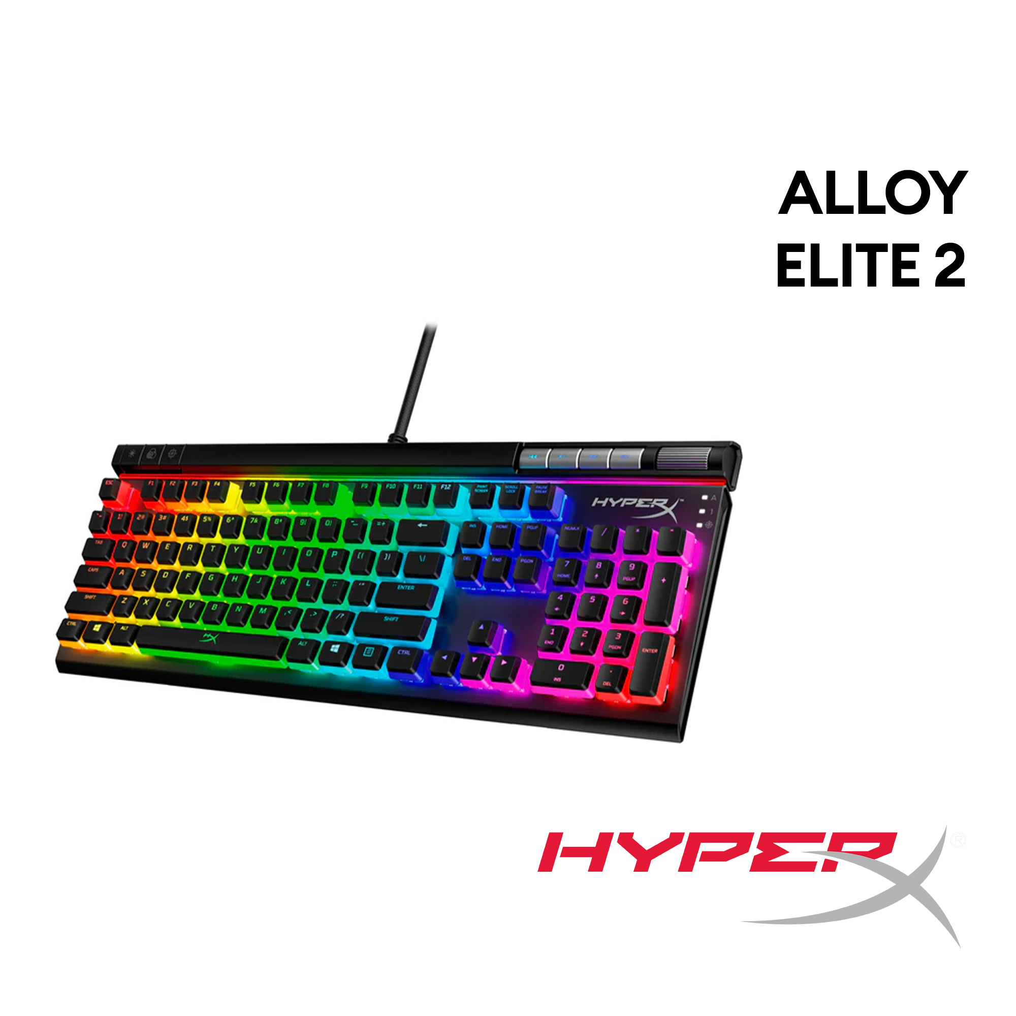 HyperX Alloy Elite 2, Red Linear Switch, RGB Mechanical Gaming Keyboard ...