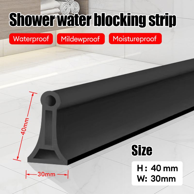 BM Shower Door Dam Water Stopper Shower Threshold Water Barrier ...
