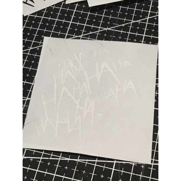 Joker HAHAHAHA decal cutout for car/motor/helmet | Lazada PH