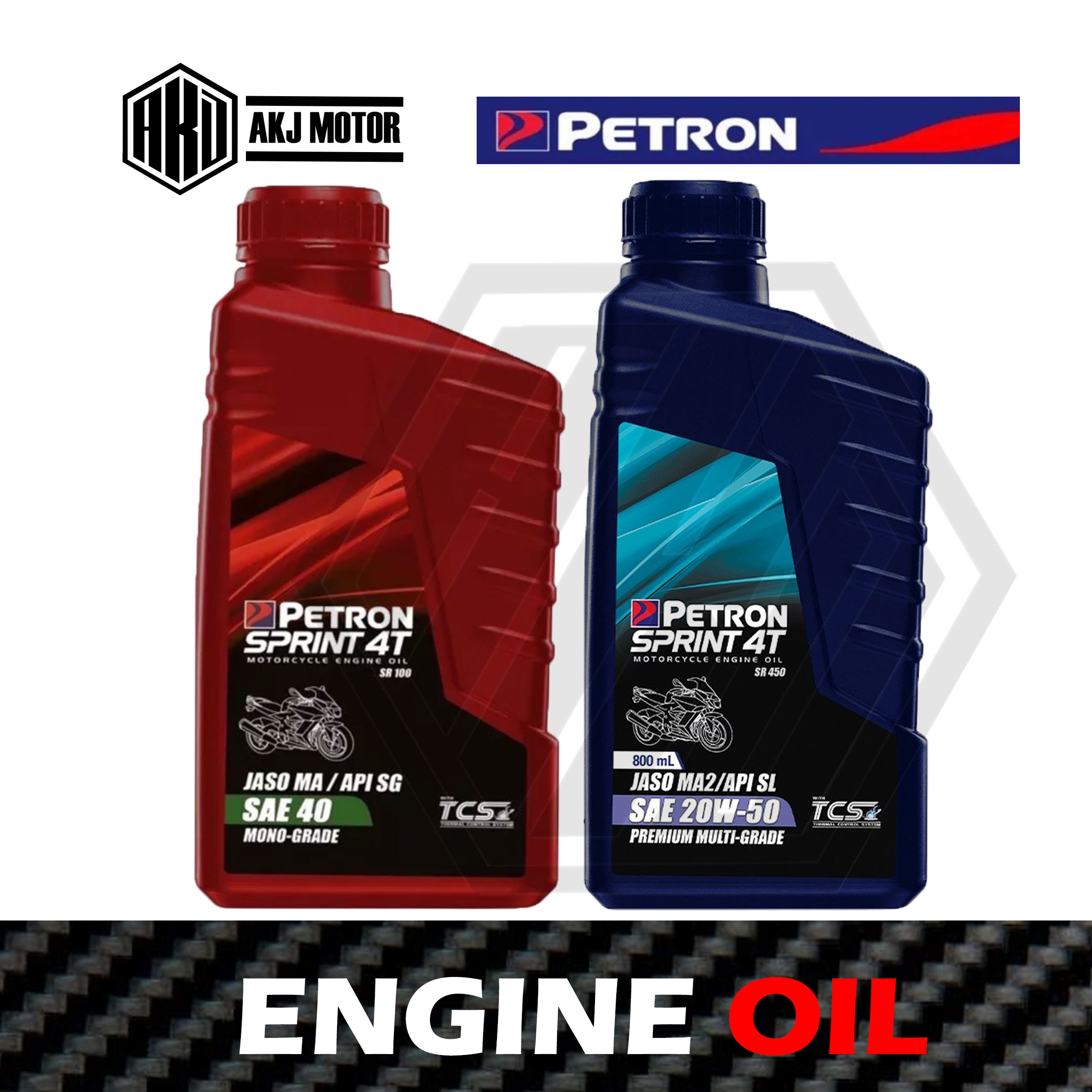 PETRON Sprint 4T SR100 Monograde Motorcycle Engine Oil SAE 40 (1 Liter ...