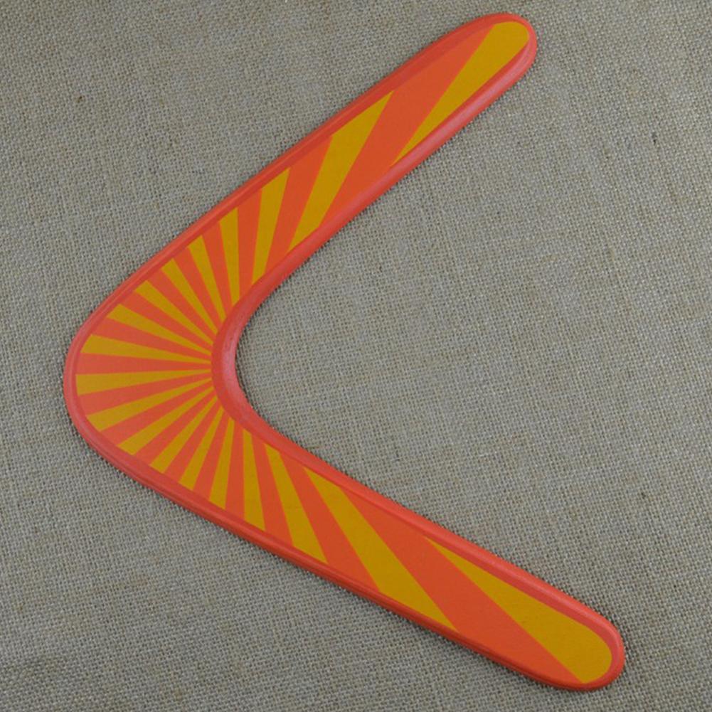 Kid Wooden Boomerang High Intensity V Shape Outdoor Flying Throw Catch ...