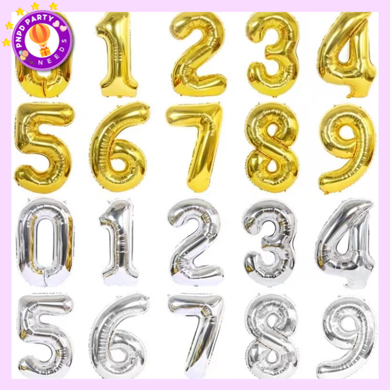32 Inch Number Balloon Aluminum Foil Birthday Party Needs Decorations ...