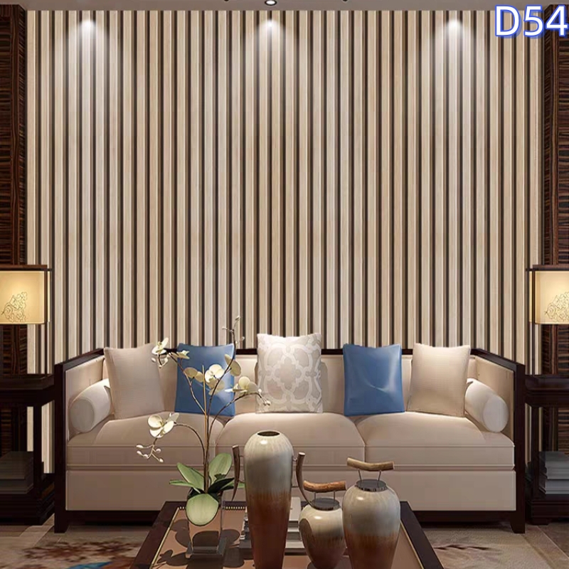 Wallpaper 10M x 45CM PVC Self Adhesive Waterproof Stripe Wood Grain ...