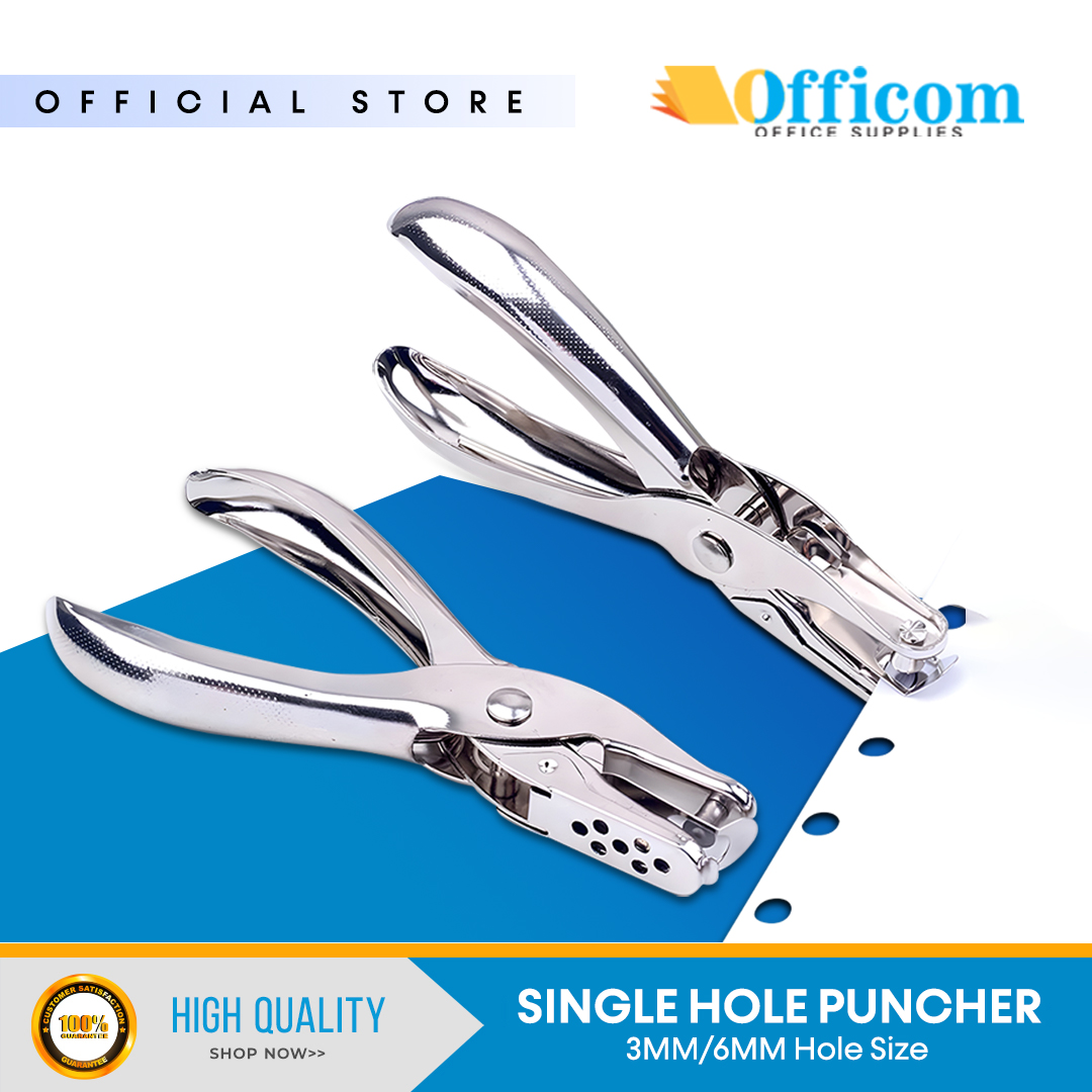 Officom 3MM 6MM Single Hole Puncher School Supply Fastener High Quality ...