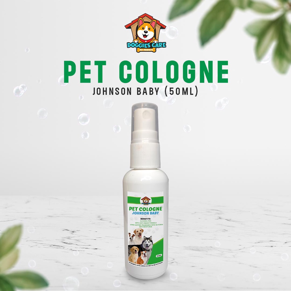 Dog Cologne 50ml - Johnsons Baby Powder scent with Anti Sneeze Formula ...