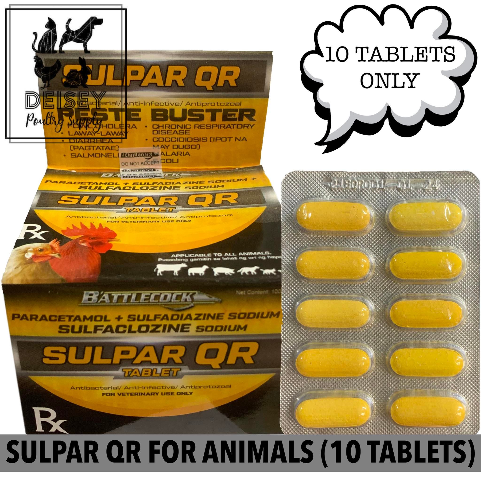 Sulpar QR Tablet for All Animals (10 Tablets) | Lazada PH