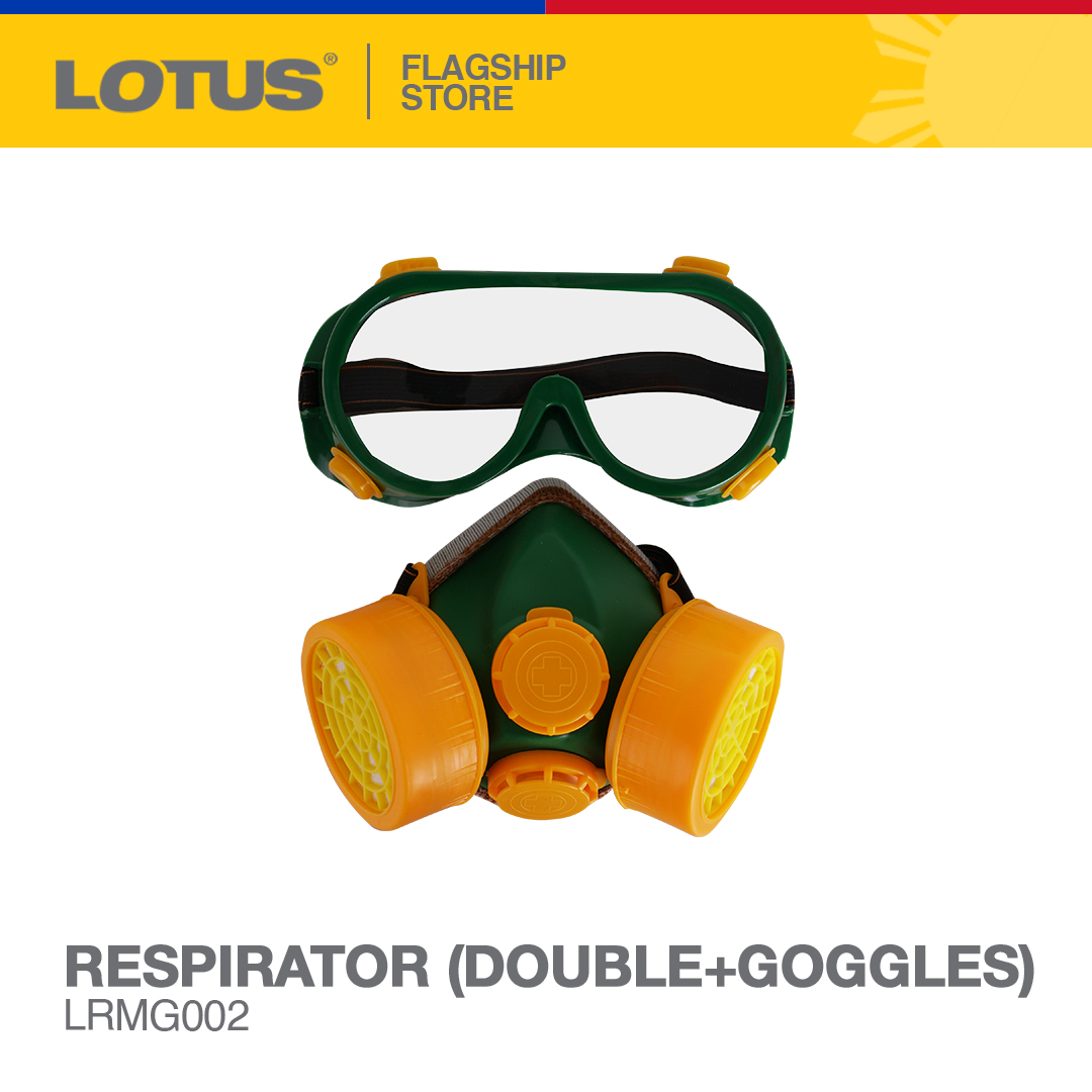 Lotus Respirator + Goggles - Safety Equipment | Lazada PH