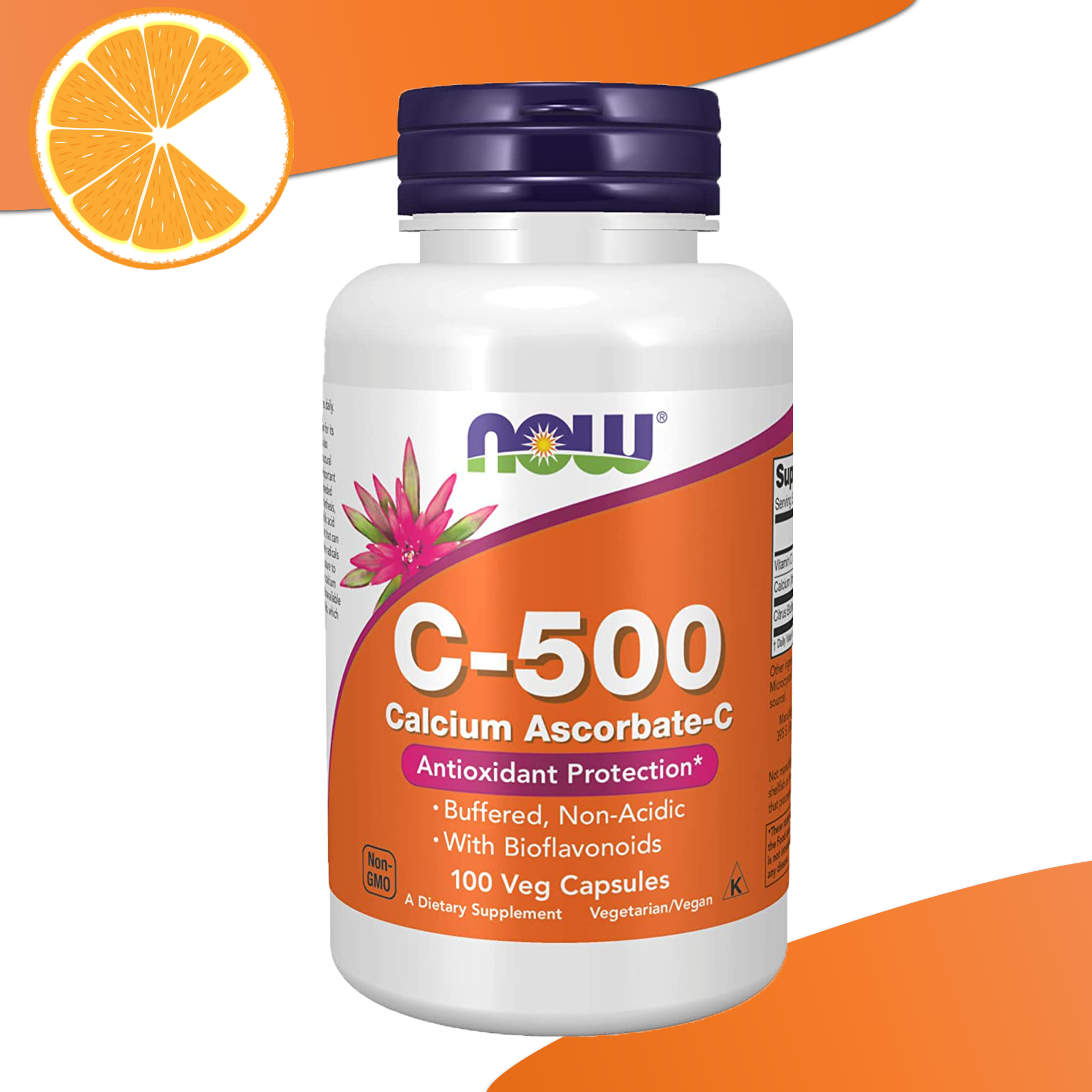 Now Non Acidic Vitamin C Calcium Ascorbate 500mg 100/250 Capsules | Lazada PH