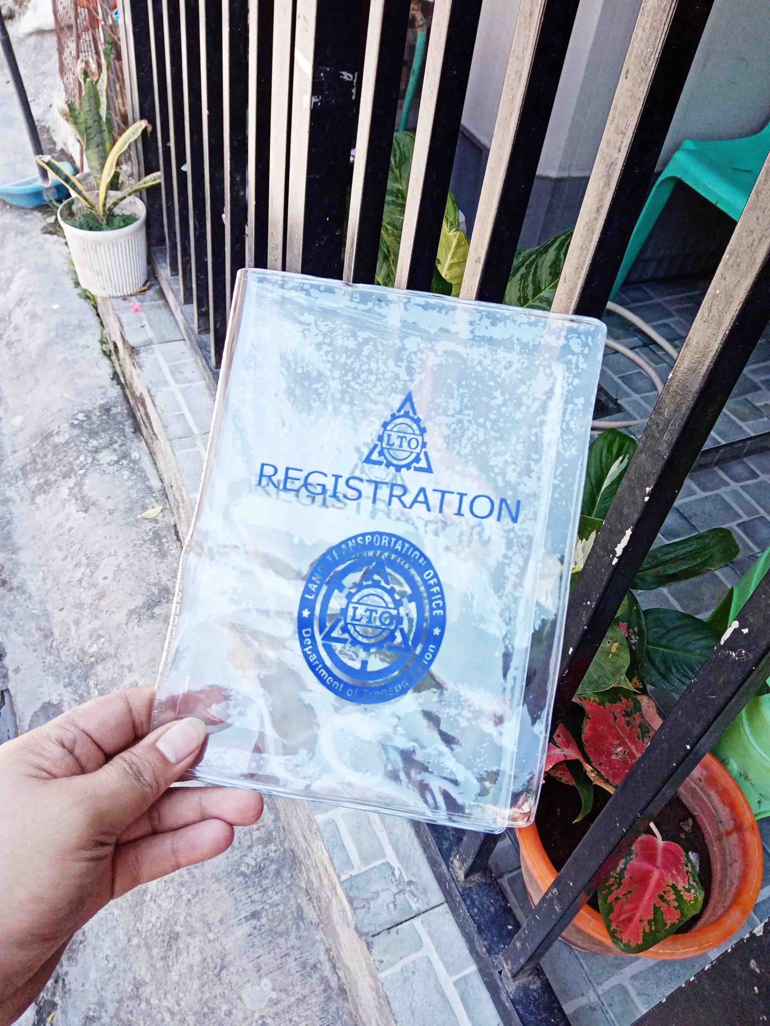 OR CR HOLDER/pure plastic/6X8 INCHES/CERTIFICATE OF REGISTRATION HOLDER ...