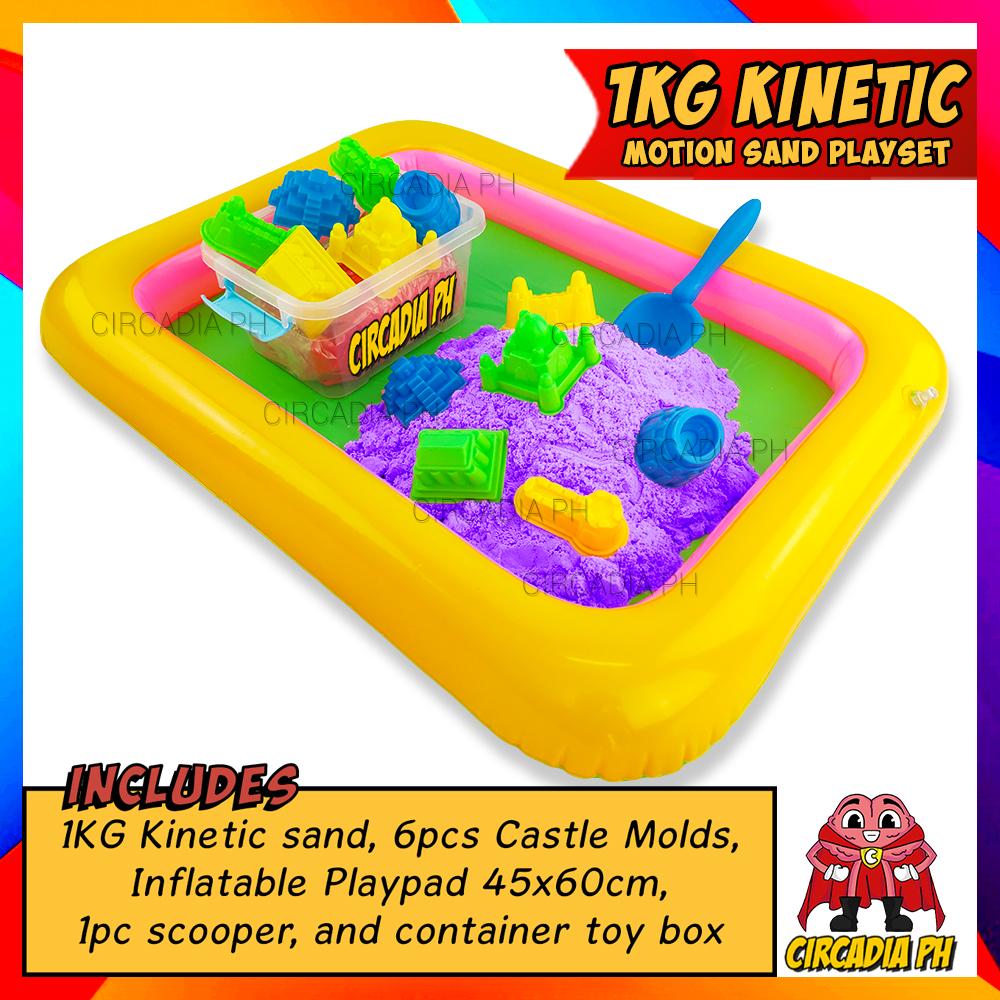 ssp Kinetic Motion Sand Playset with Molds and Inflatable 1kg | Lazada PH