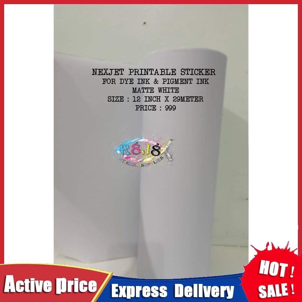 NEXJET Printable Vinyl Sticker Roll ( Dye PigmentSemisol ) | Lazada PH