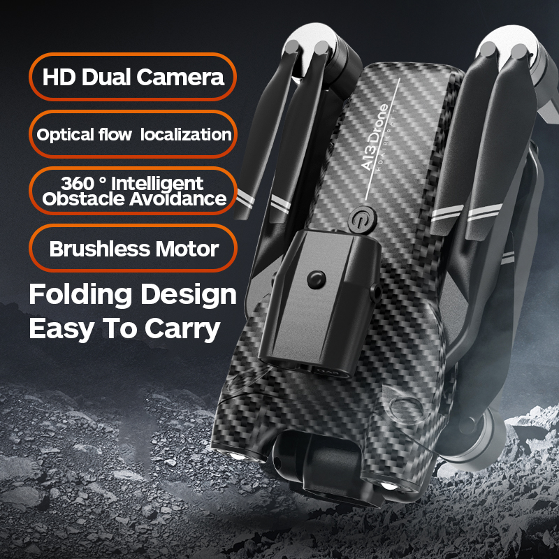 Original A13 Pro Brushless Drones Carbon sauce mini drone with long ...