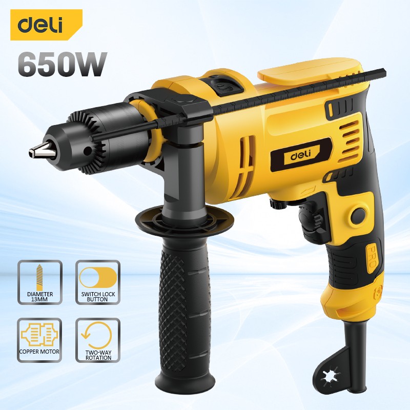 Deli 650W 220V Household Hand Electric Drill/Impact Drill/Electric Hand ...