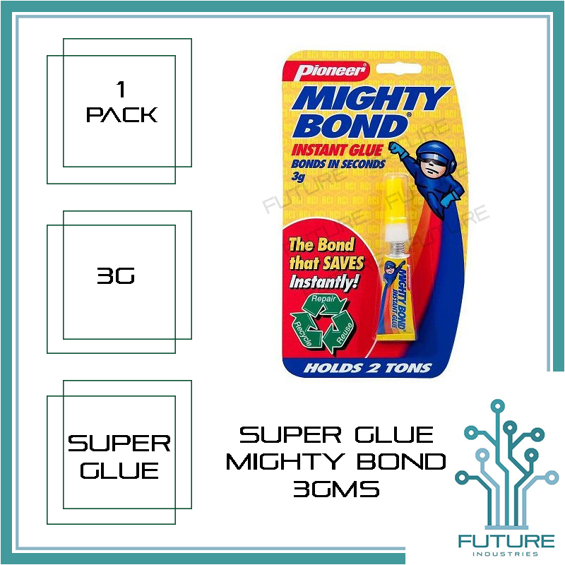 Mighty Bond Instant Adhesive Pioneer Super Glue Clear Glue 3 gms ...