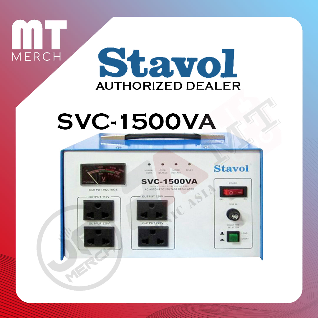 Stavol SVC-1500VA Automatic Voltage Regulator 1500 watts AVR 100% True ...