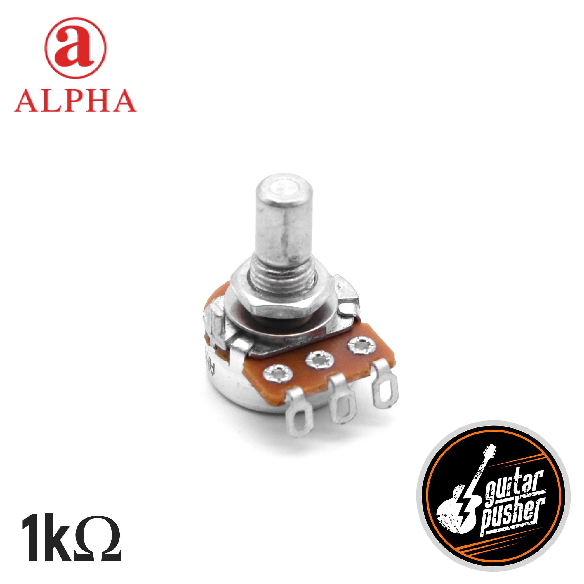 Alpha 1MOhm Potentiometer 1/4" Tall Bushing Height Metric 16mm hole ...