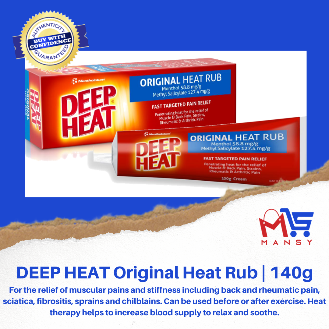 Deep Heat Original Heat Rub 140g | Lazada PH
