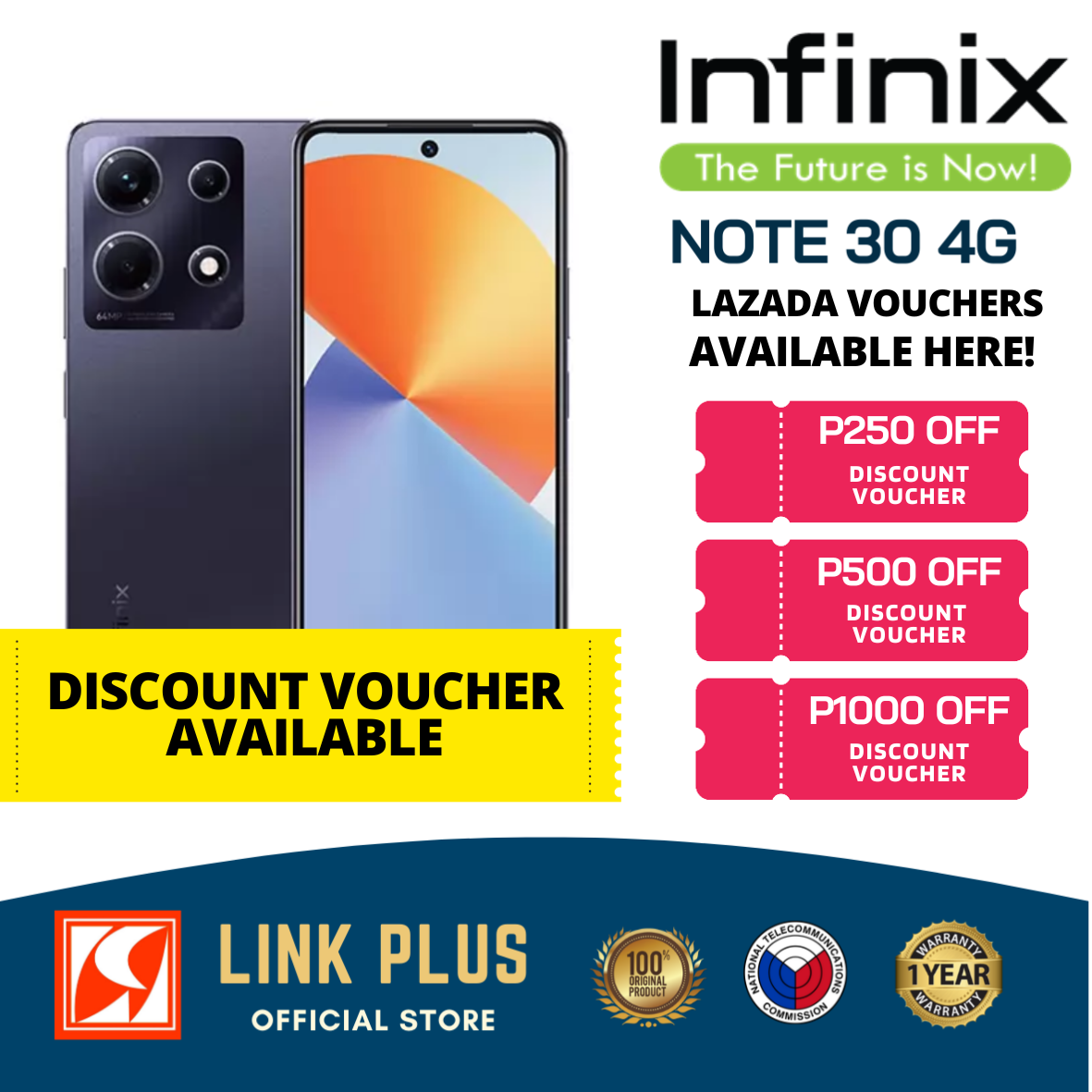 Infinix Note 30 4G 8GB RAM + 128/256GB ROM (Original and Sealed ...
