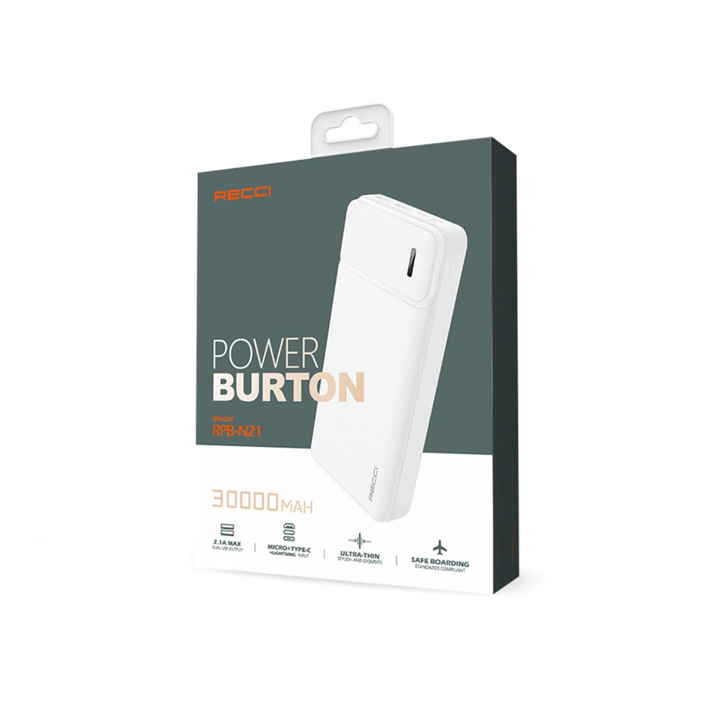 /d4Recci RPB-N21 Power Burton Powerbank 30000mAh Battery 2.1A Max | Lazada PH