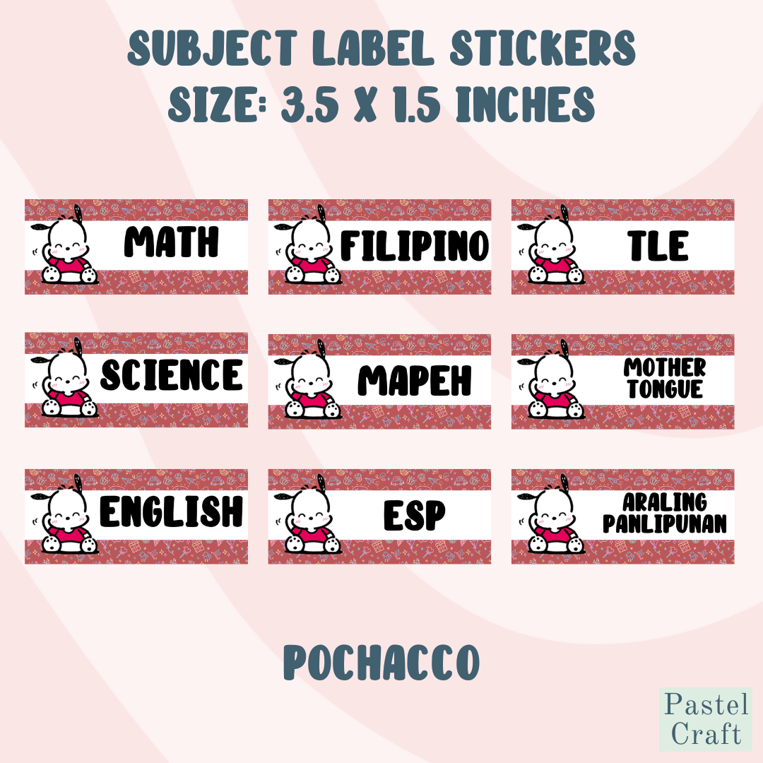 Subject Name Label | Lazada PH