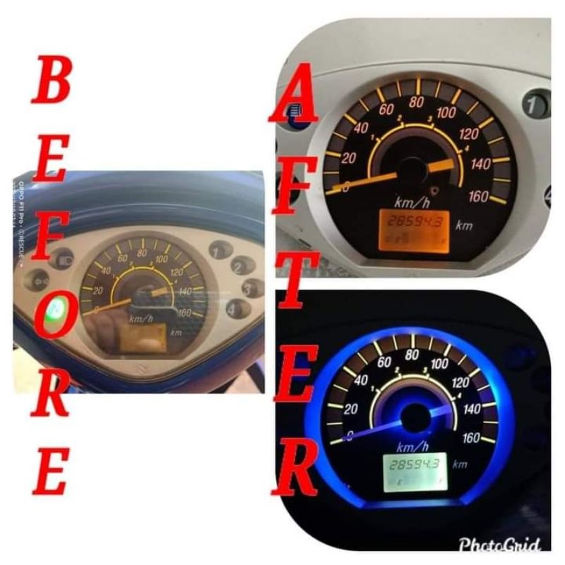 2 pc. Polarizer film for Suzuki shogun pro/bilogan 125 Honda wave S 125 ...