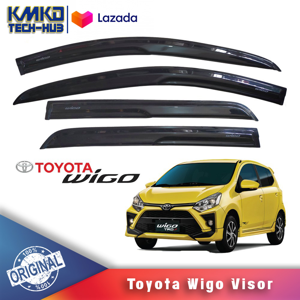 Toyota Wigo Car Window Sun Vent Visor Rain Guards Sun Rain Shield Year ...