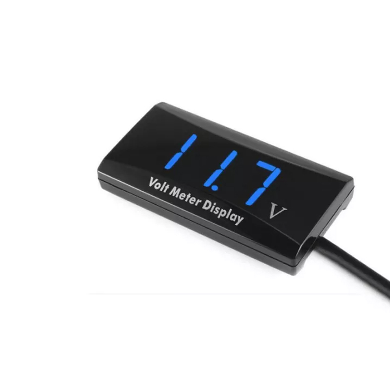 Motorcycle/voltmeter 12V waterproof LED display ultra-thin voltmeter ...