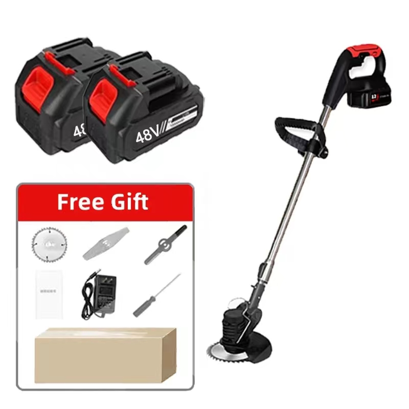 Grass Cutter Cordless Strimmer 24V/48V Rechargeable Portable Lawn Mower ...