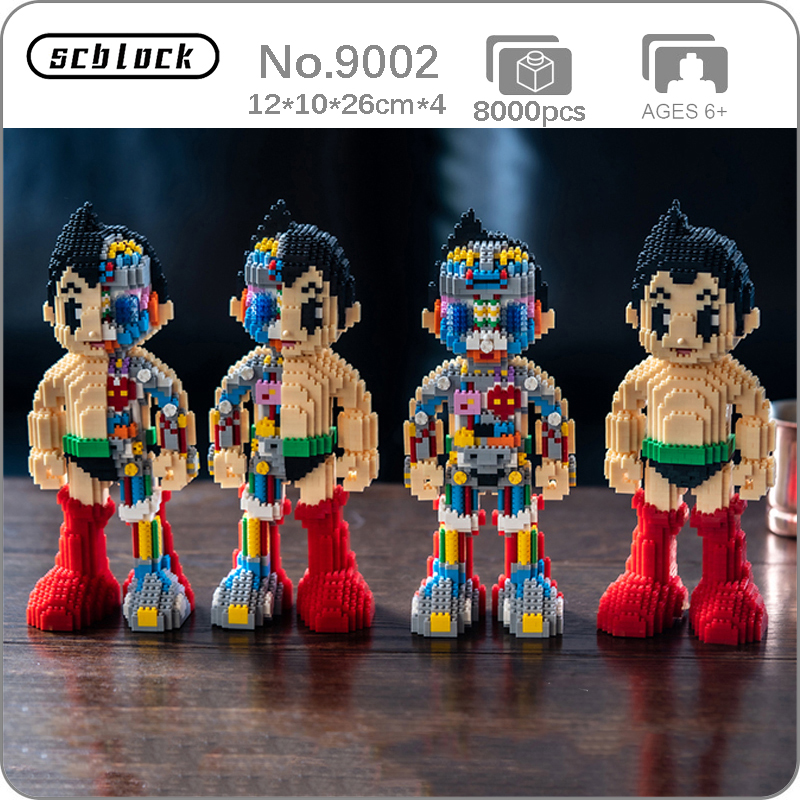 2021SC 9002 Anime Astroboy Mighty Atom Dissection Battle Robot Model ...