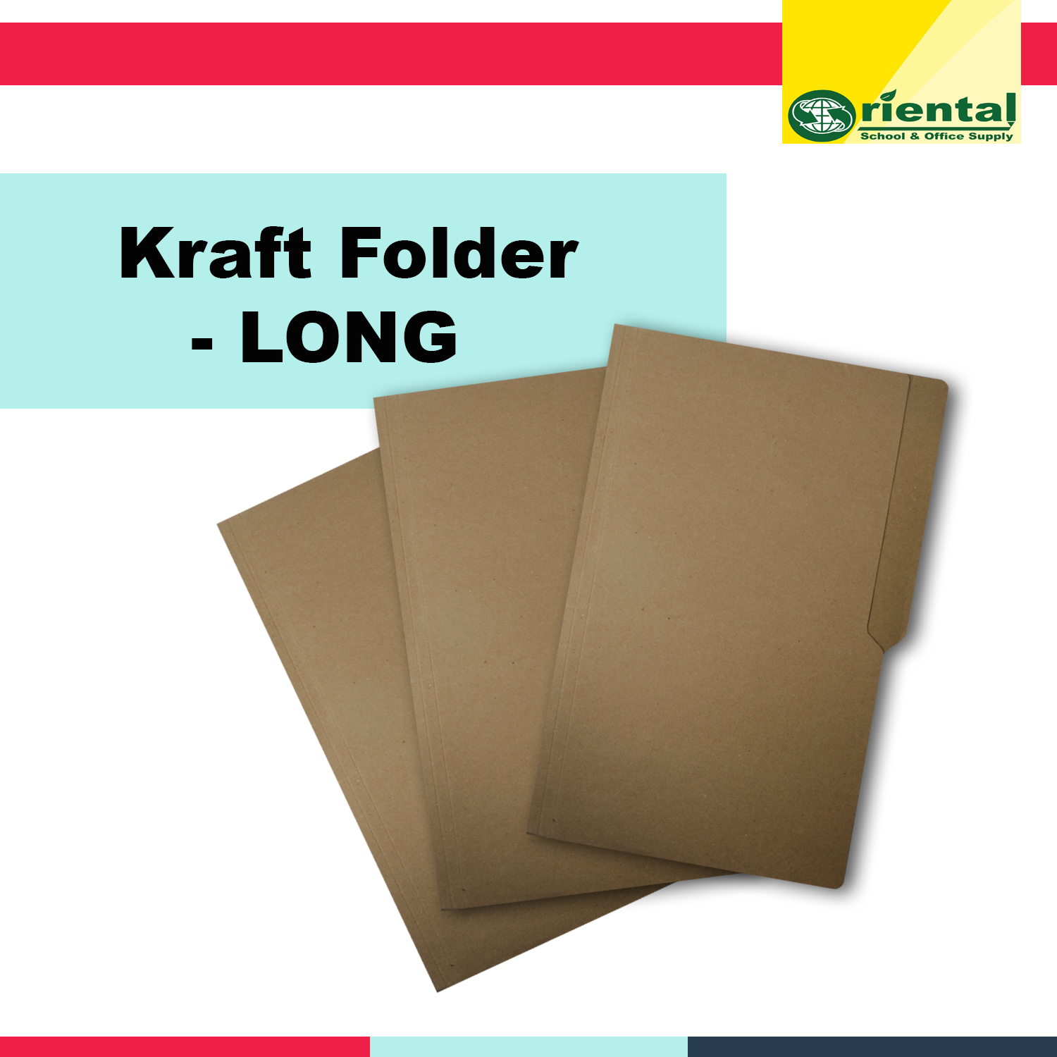 Set of 5 Kraft Folders for Office and School Documents - Filing for ...