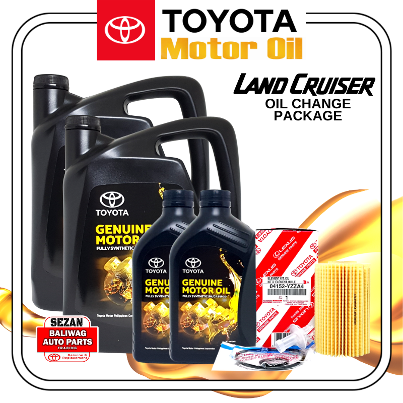 5W-30 FULLY SYNTHETIC 10 LITERS ORIGINAL TOYOTA LAND CRUISER LC200 OIL ...