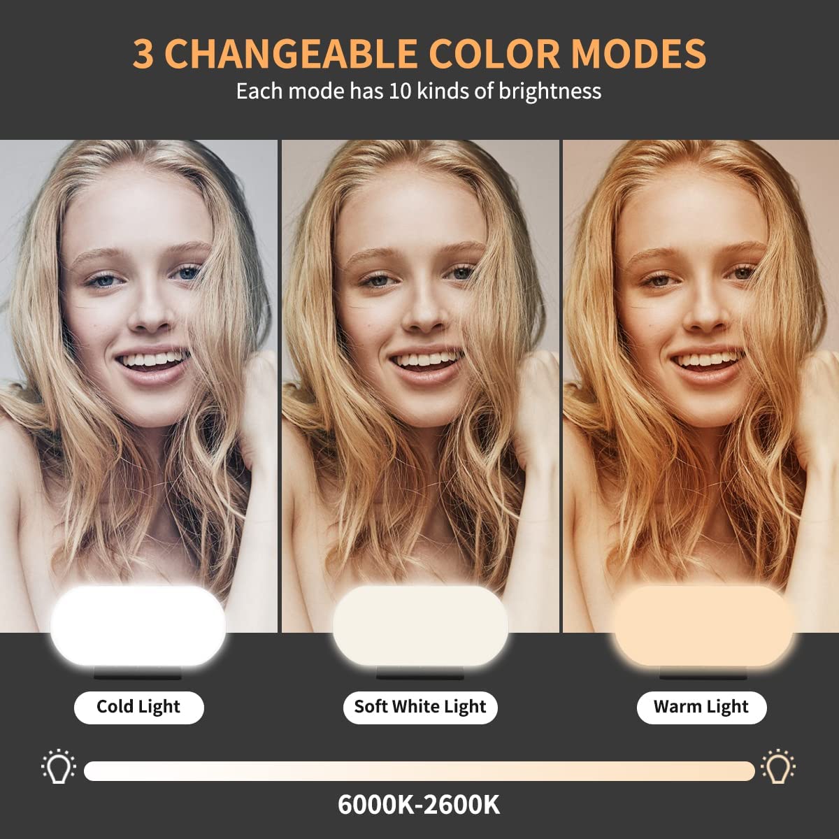 Video Conference Lighting Kit,Rechargeable Zoom Lighting for Computer ...