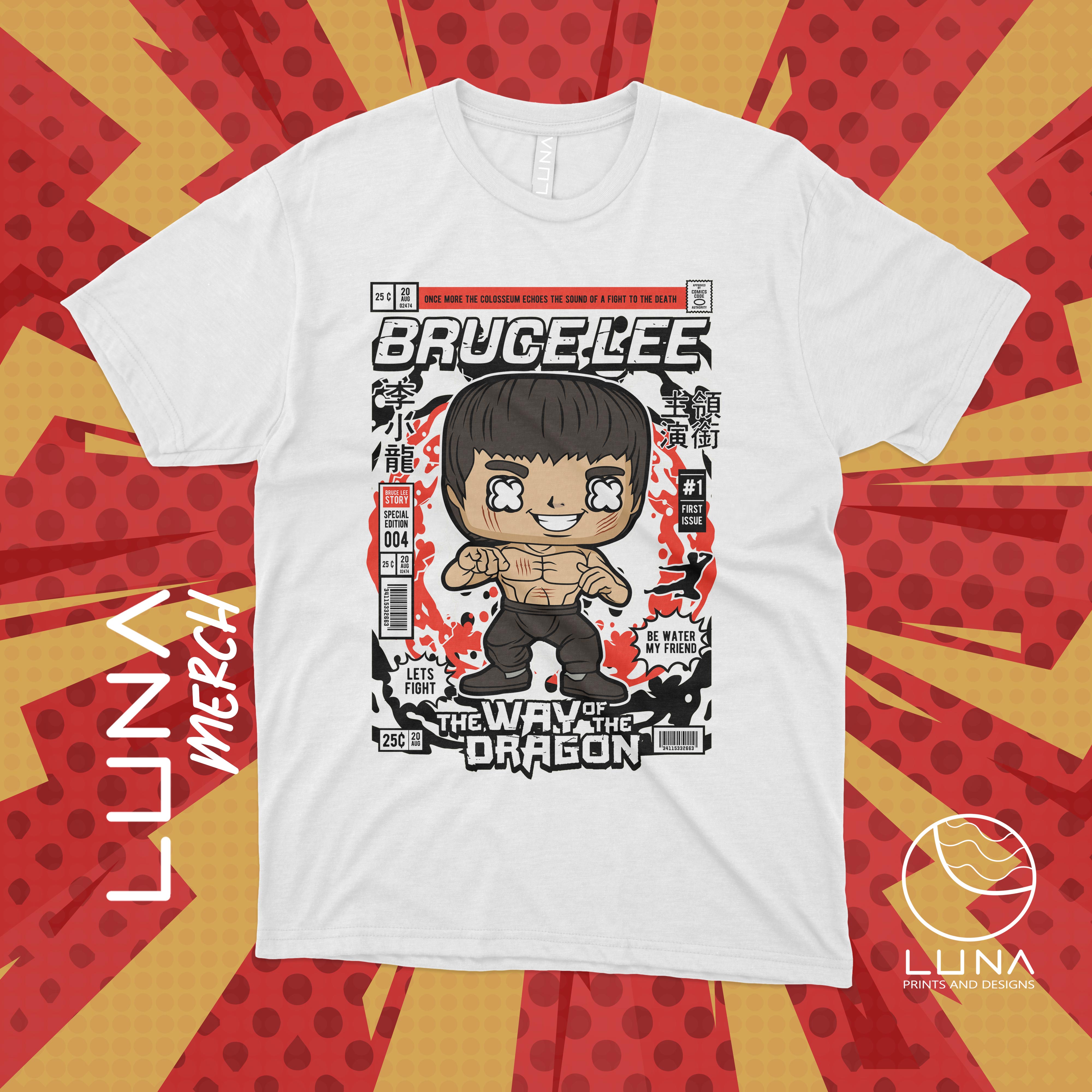 Pop Art- Bruce Lee Funko pop Chibi Shirt - The Luna Merch | Lazada PH