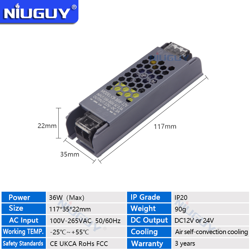 LED Power Supply, DC12V/24V ultra-thin long strip power supply,45W/60W/100W/150W/200W/300W/400W ...